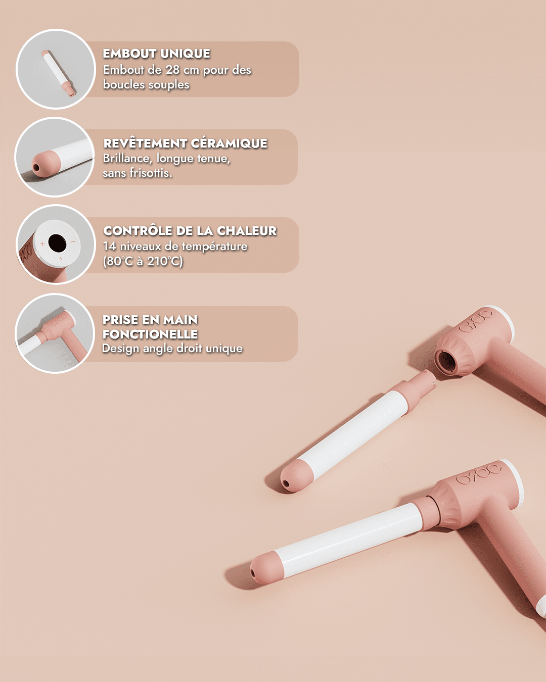 Hair Gun Osée : fer à boucler | Tous types de cheveux